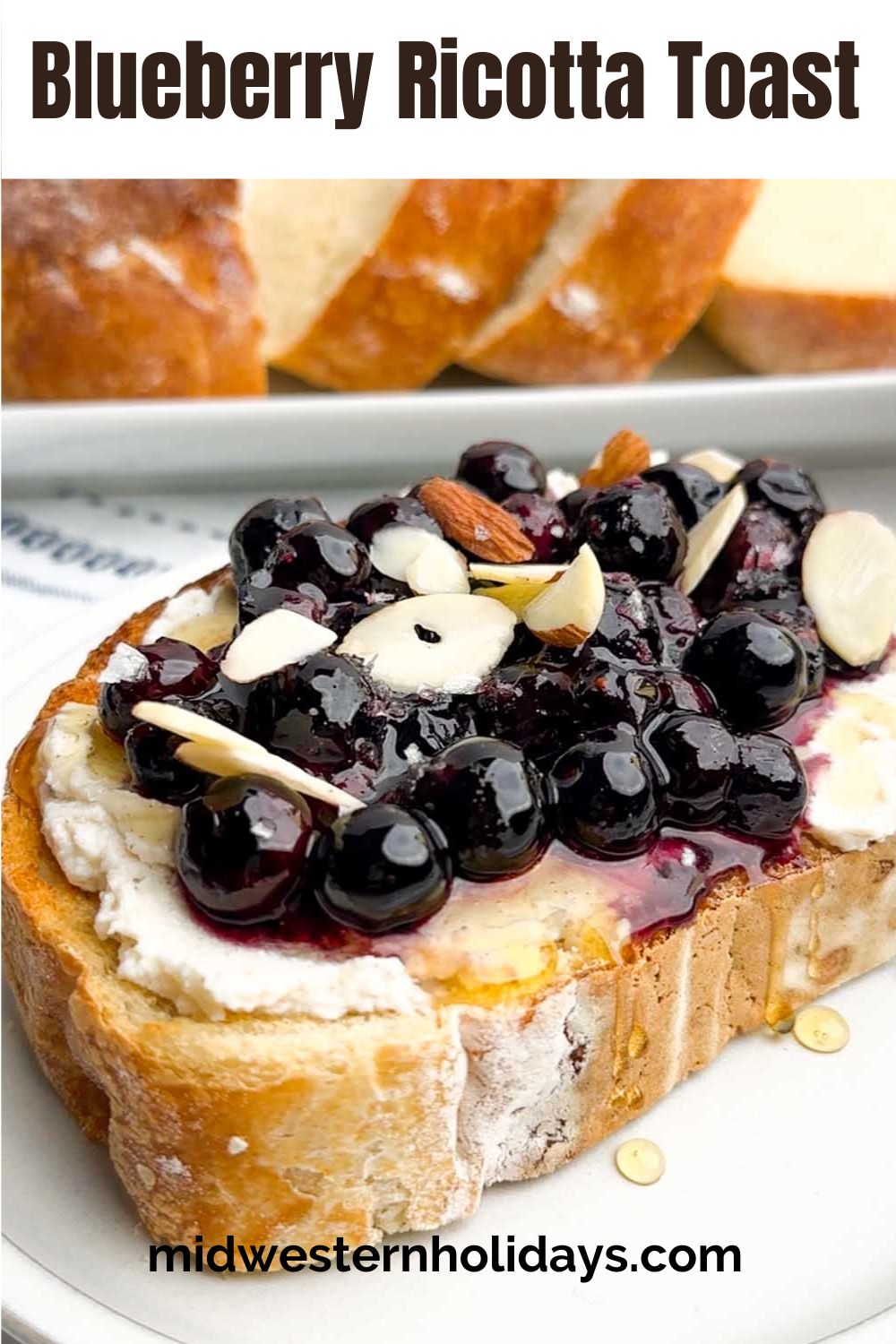 Blueberry Toast - Midwestern Holidays