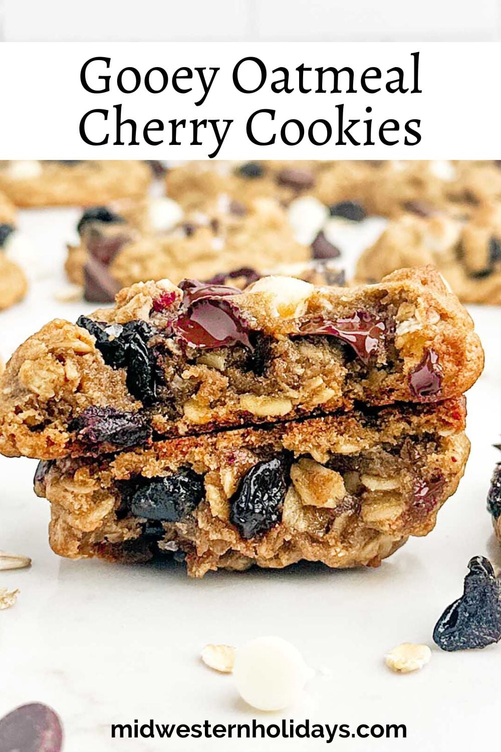 Oatmeal Cherry Cookies - Midwestern Holidays
