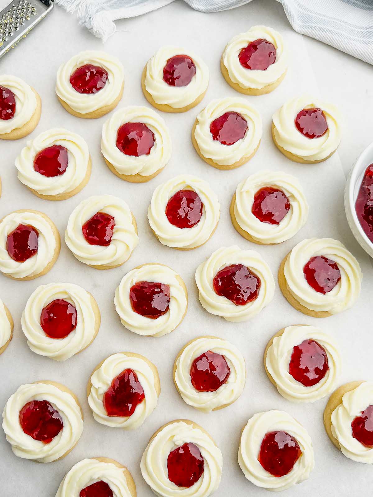 Strawberry Jam Cookies - Midwestern Holidays