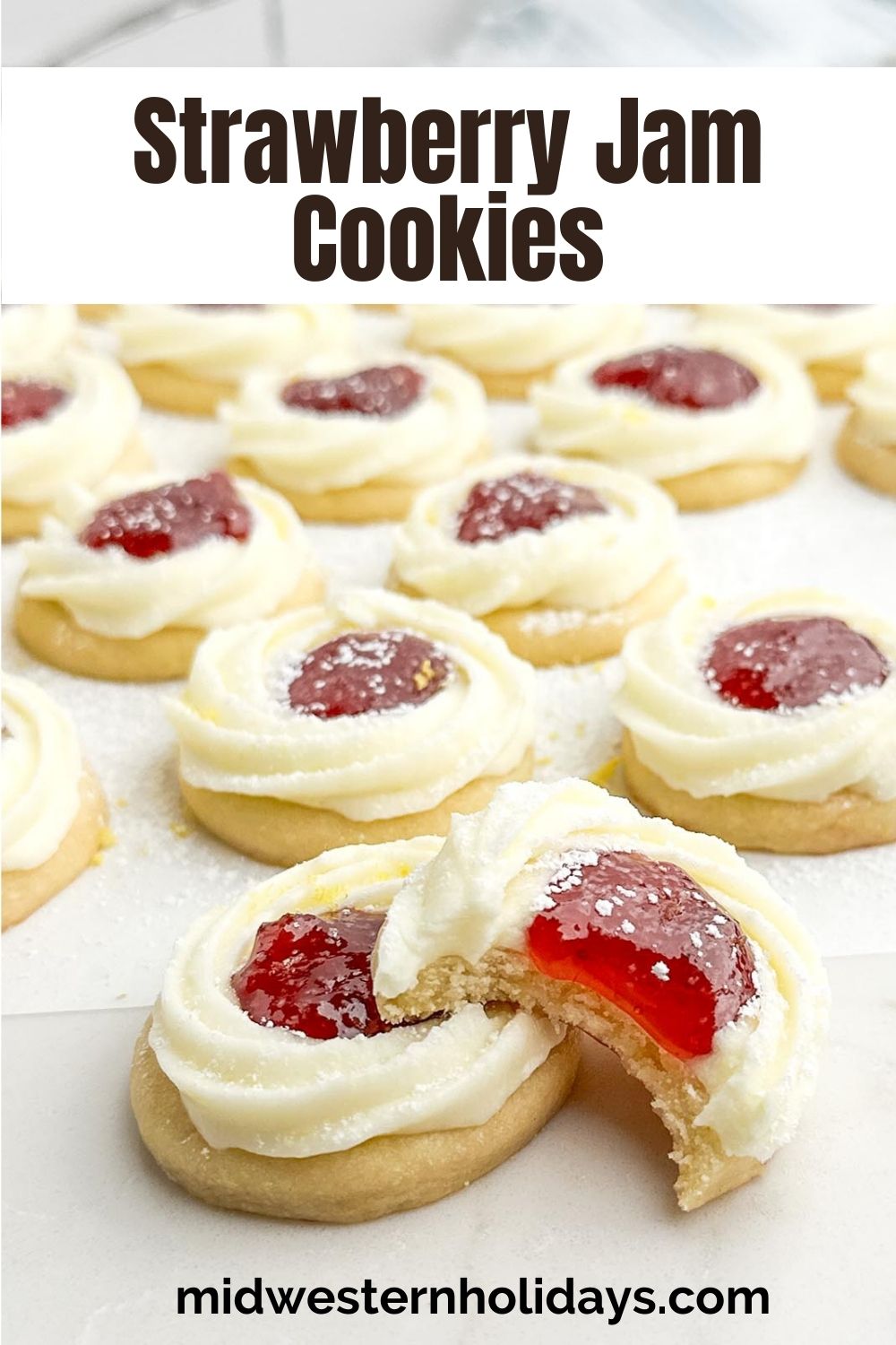 Strawberry Jam Cookies - Midwestern Holidays