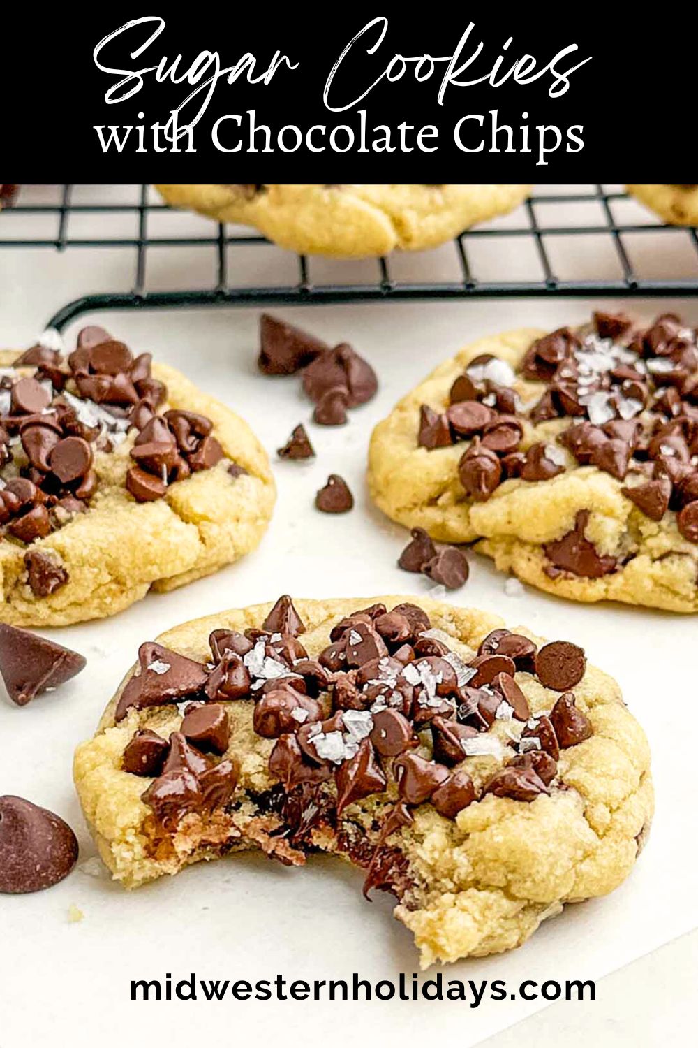 Chocolate Chip Sugar Cookies - Midwestern Holidays