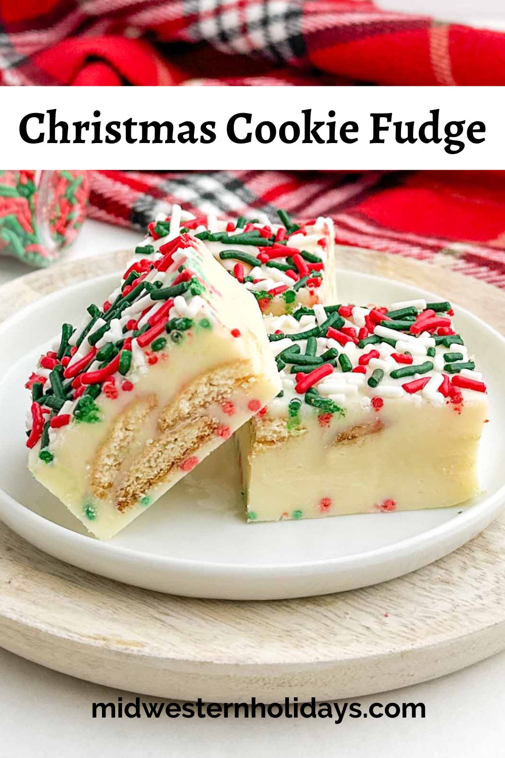 Christmas Cookie Fudge - Midwestern Holidays