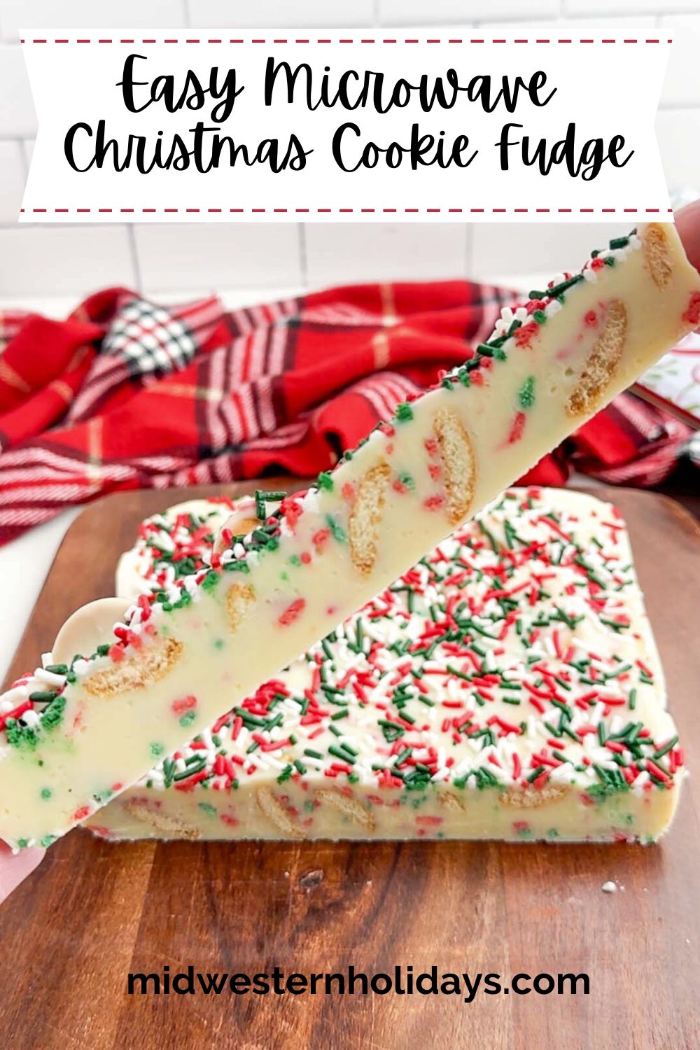 Christmas Cookie Fudge - Midwestern Holidays