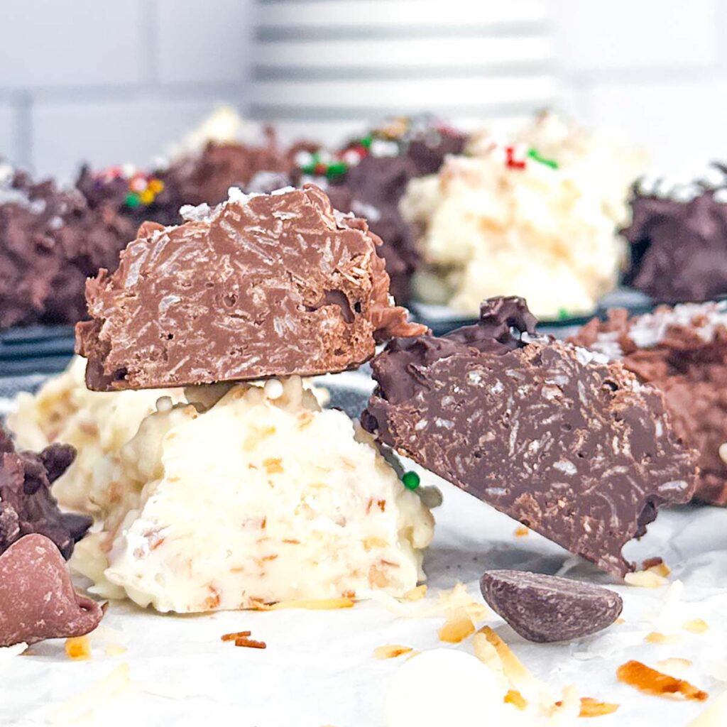 Coconut Clusters - Midwestern Holidays