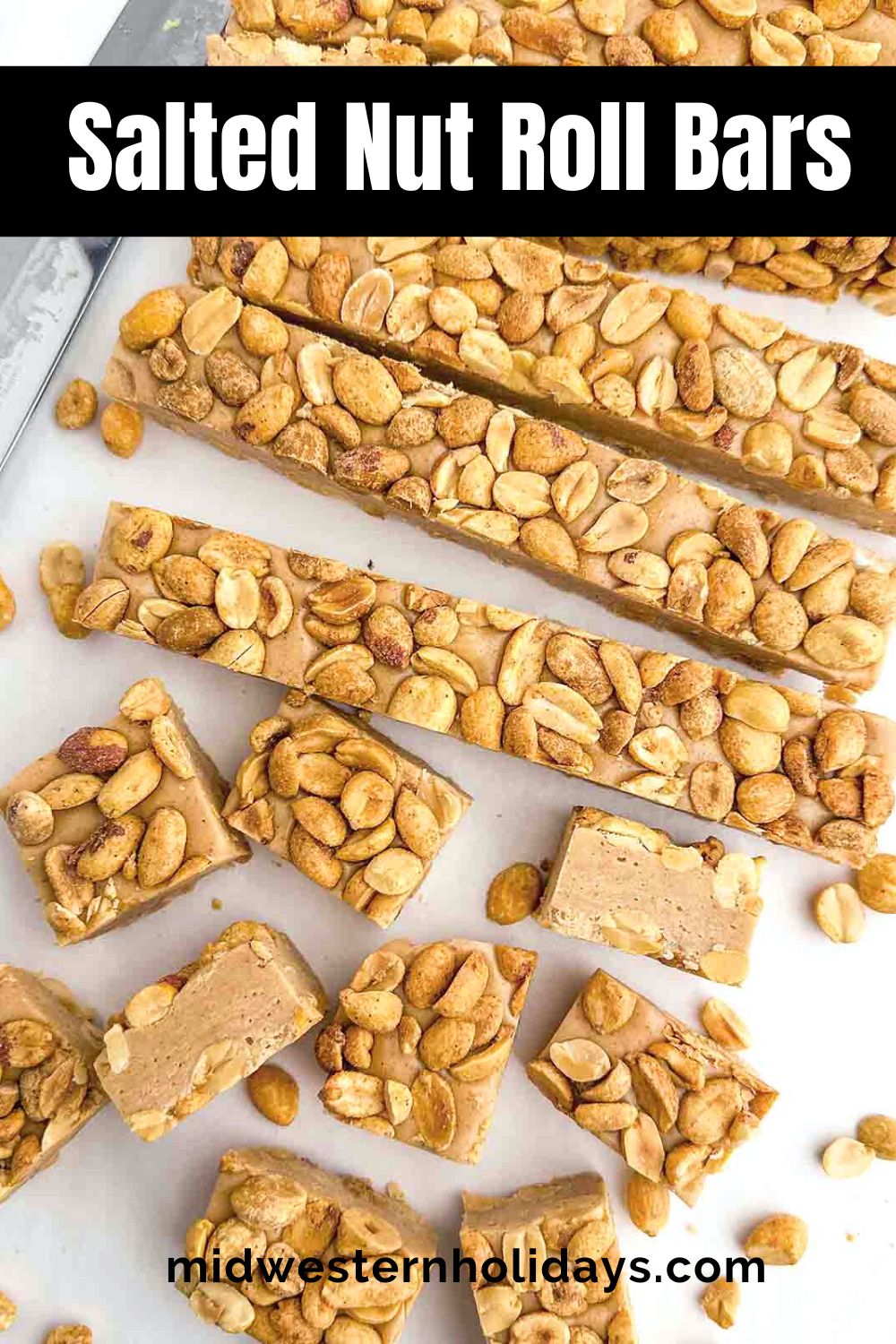 Salted Nut Roll Bar Recipe - Midwestern Holidays