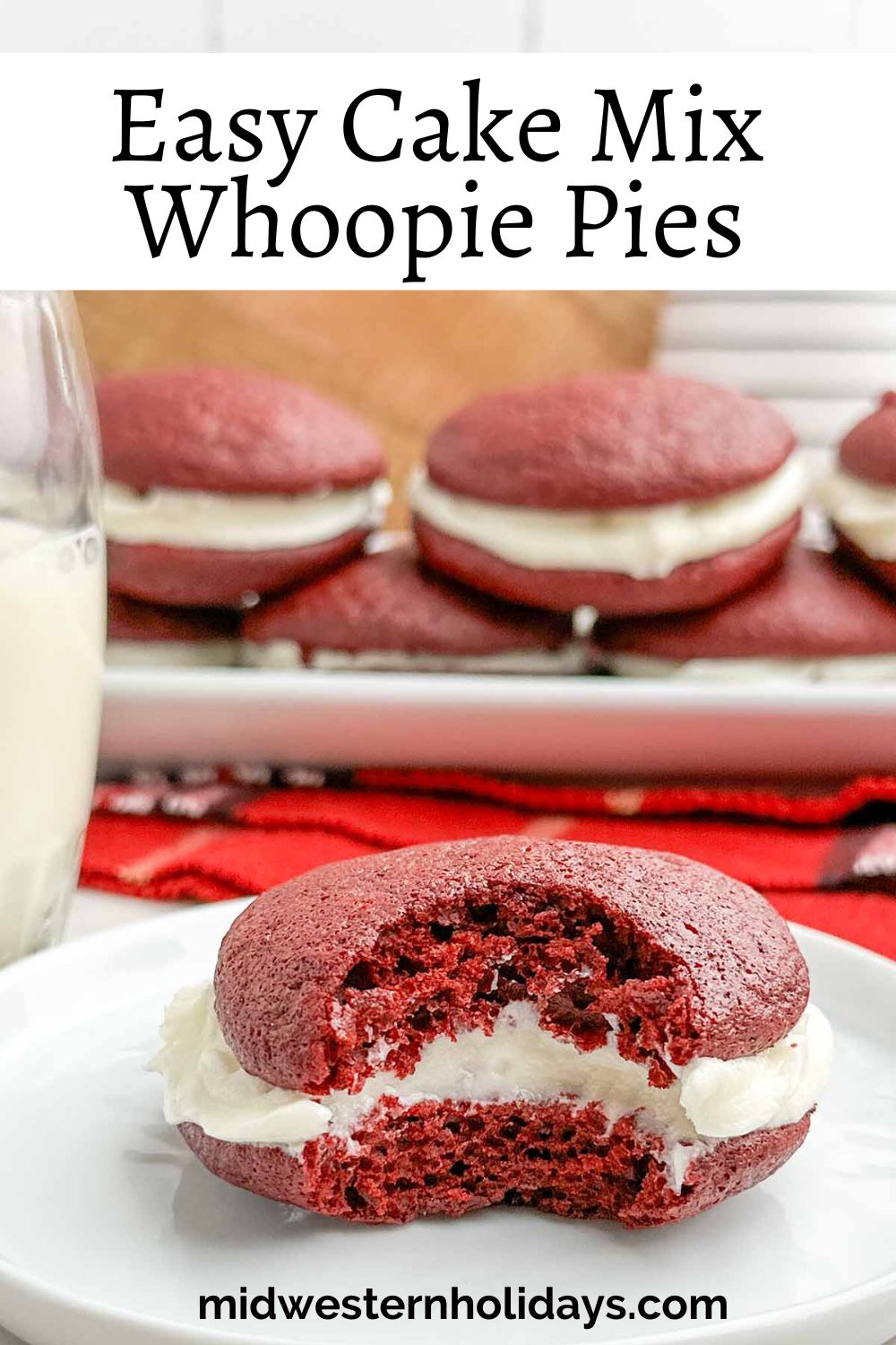 Red Velvet Whoopie Pies from Cake Mix - Midwestern Holidays