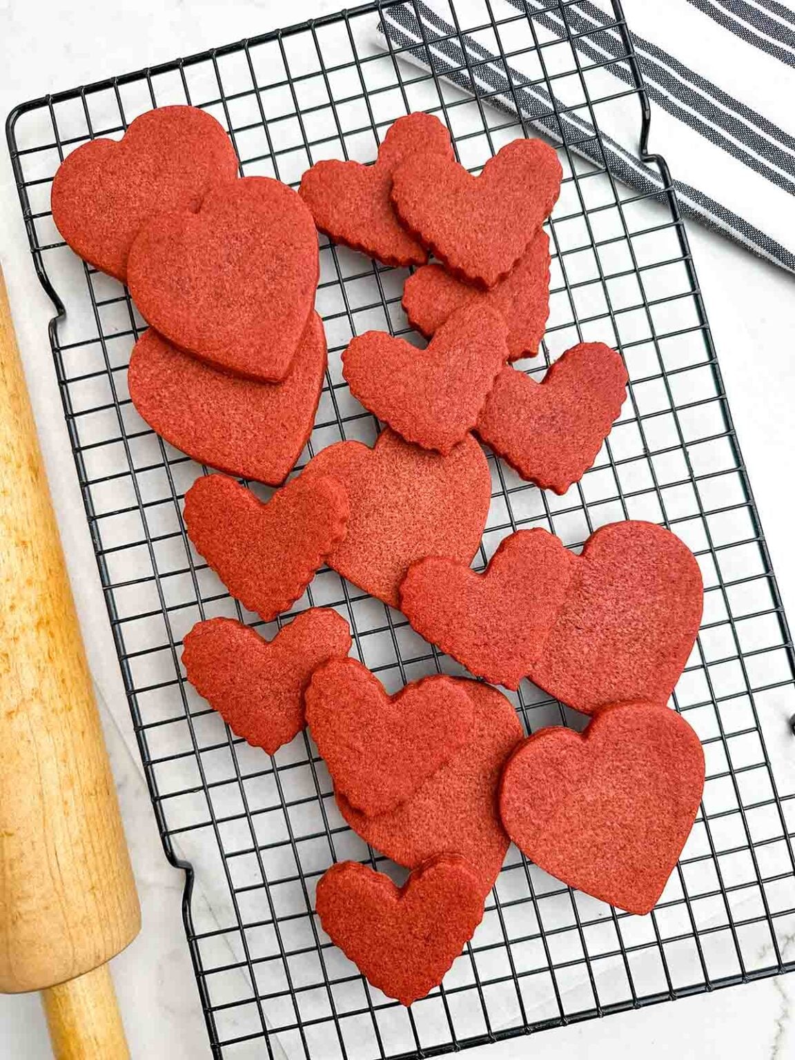 Red Velvet Cut Out Cookies - Midwestern Holidays
