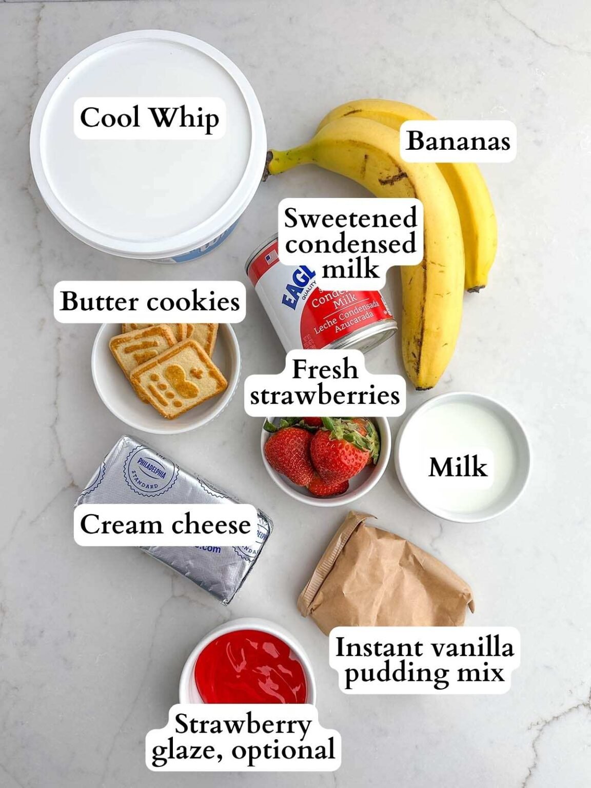 Banana Strawberry Pudding - Midwestern Holidays