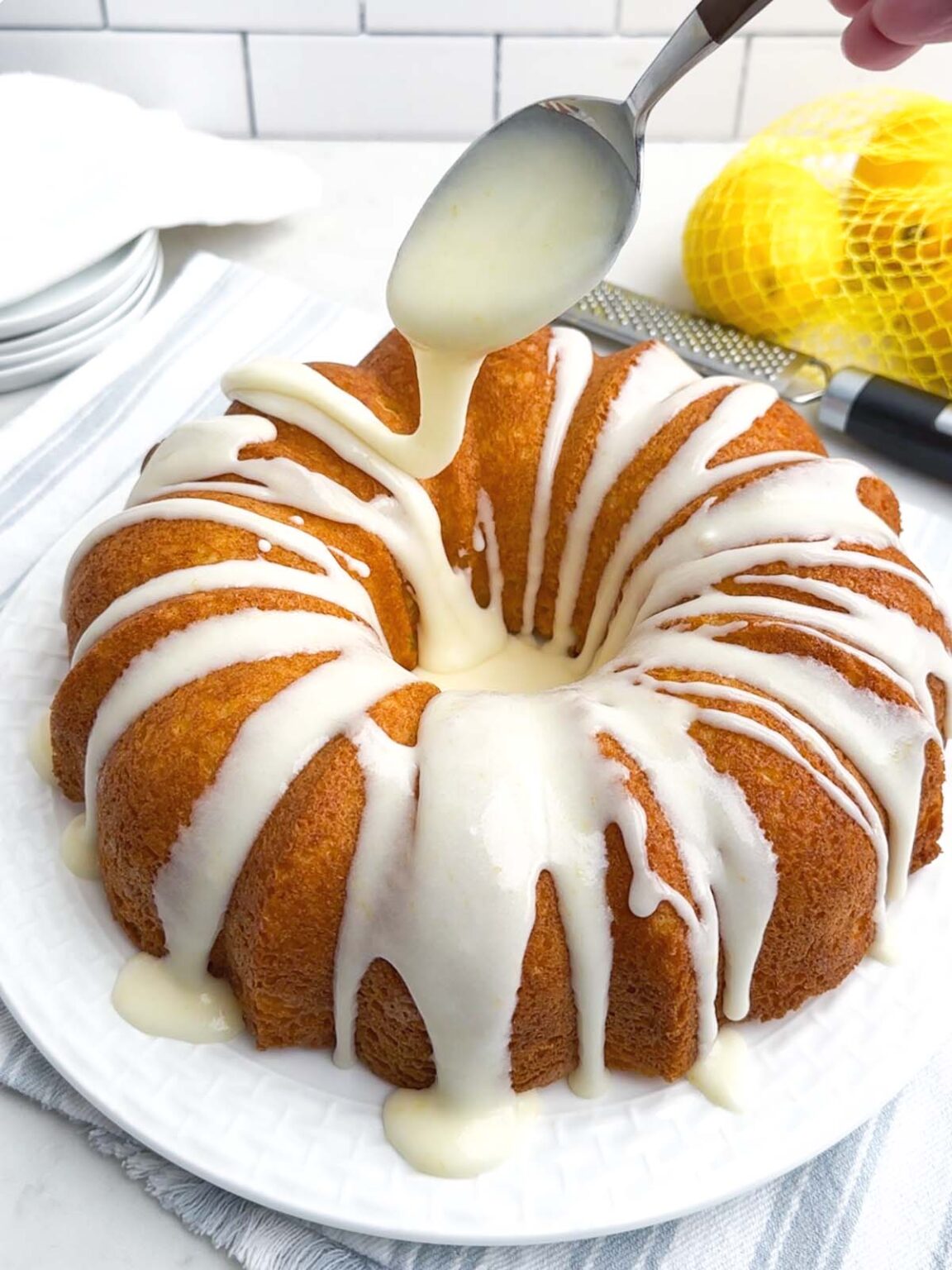Lemon Glaze Icing (for Bundt Cake) - Midwestern Holidays
