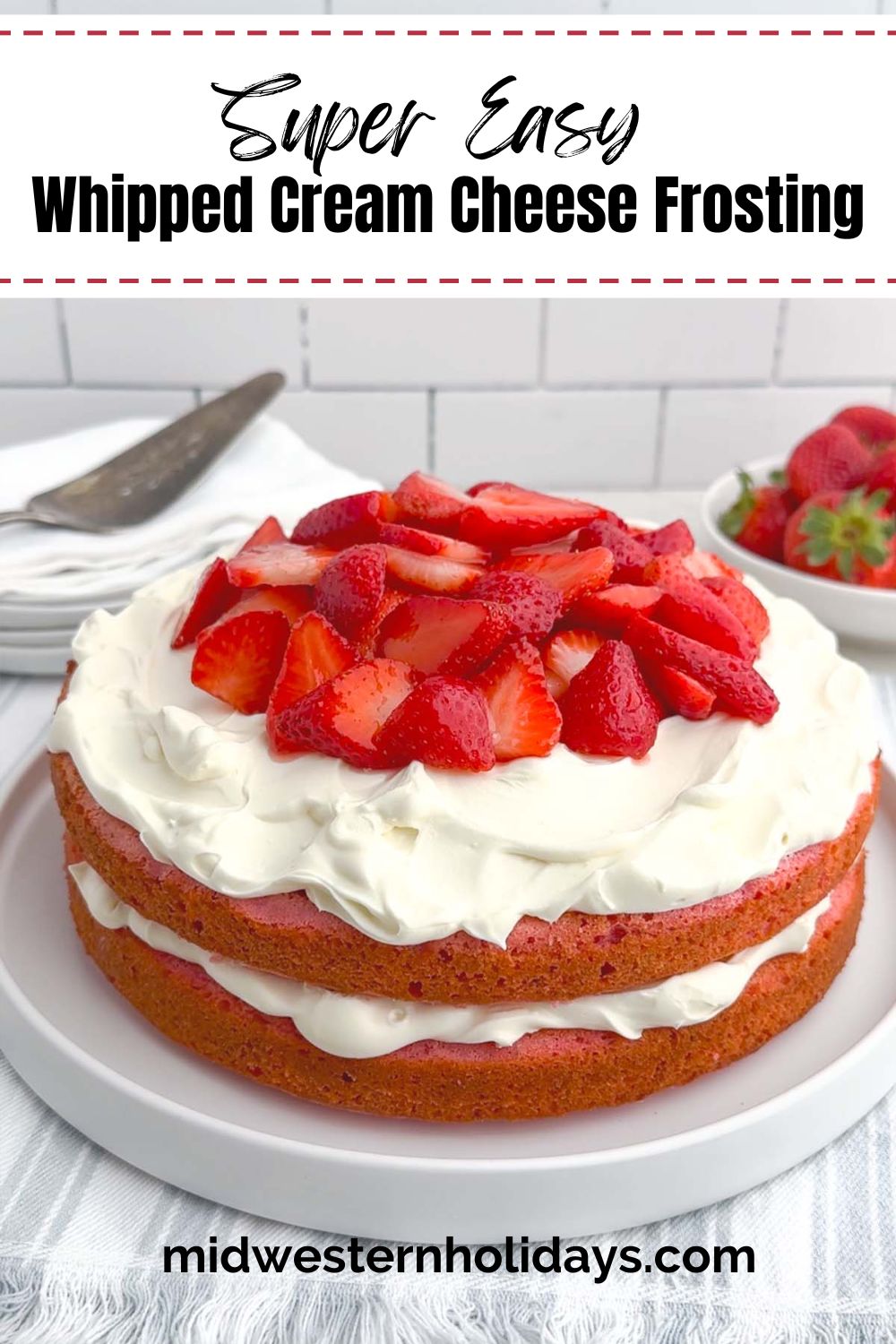 Whipped Cream Cheese Frosting - Midwestern Holidays