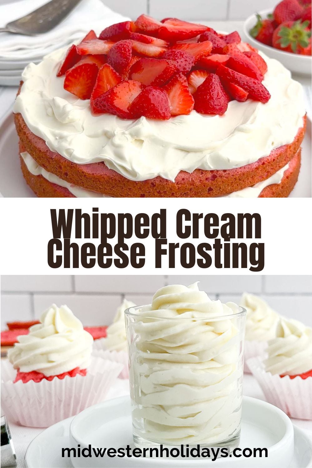 Whipped Cream Cheese Frosting - Midwestern Holidays