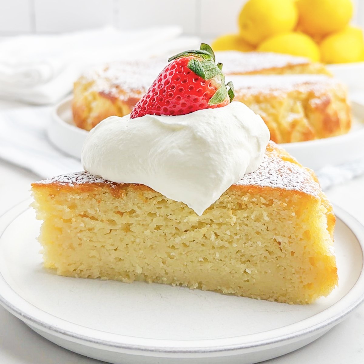 Lemon Ricotta Olive Oil Cake - Midwestern Holidays