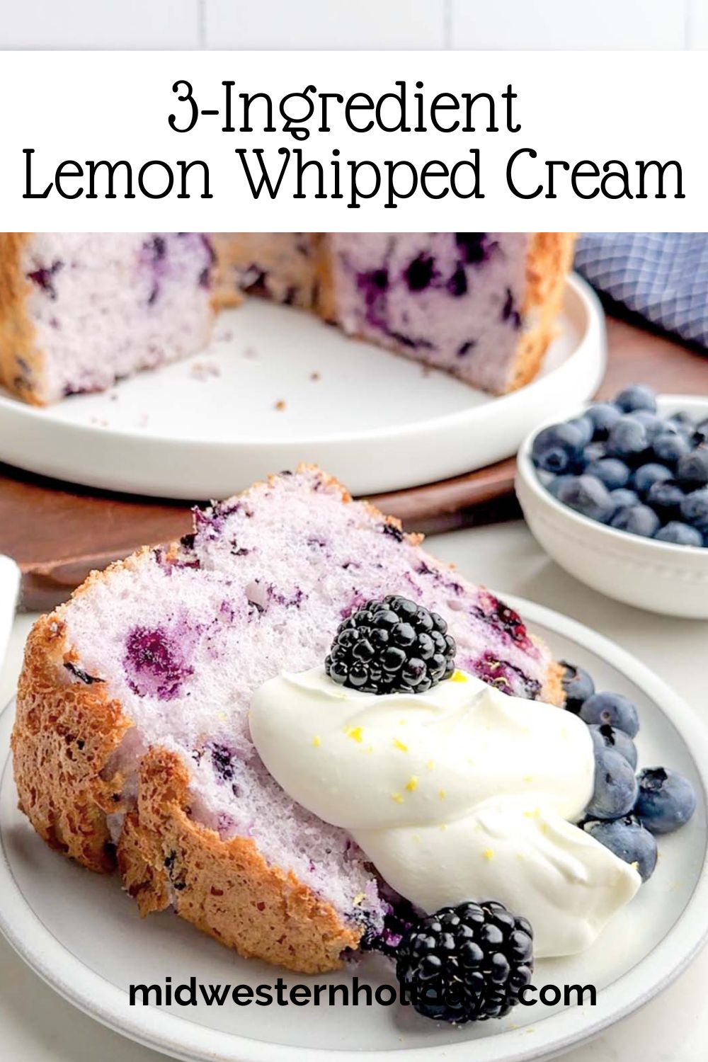 Lemon Whipped Cream - Midwestern Holidays